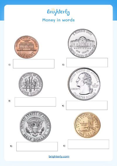 Free Money Worksheets 2nd Grade [PDF] Brighterly.com - Worksheets Library