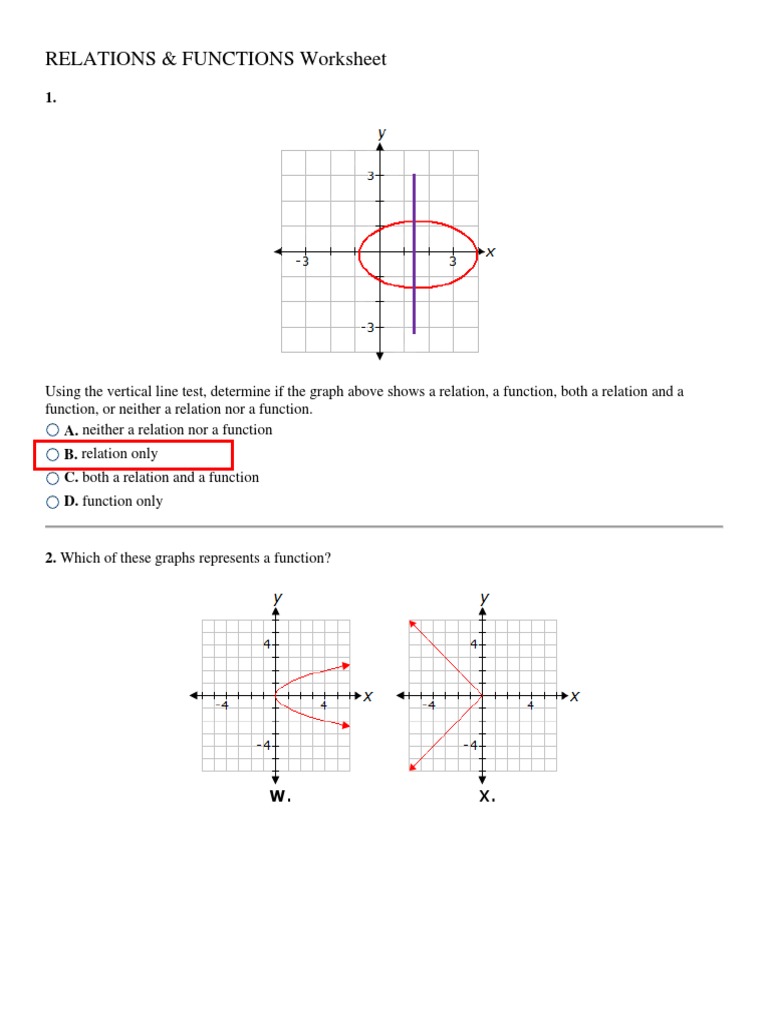 MATH8 Relations And Functions Worksheet Answers PDF Function MATH8 Relations And Functions Worksheet Answers PDF Function