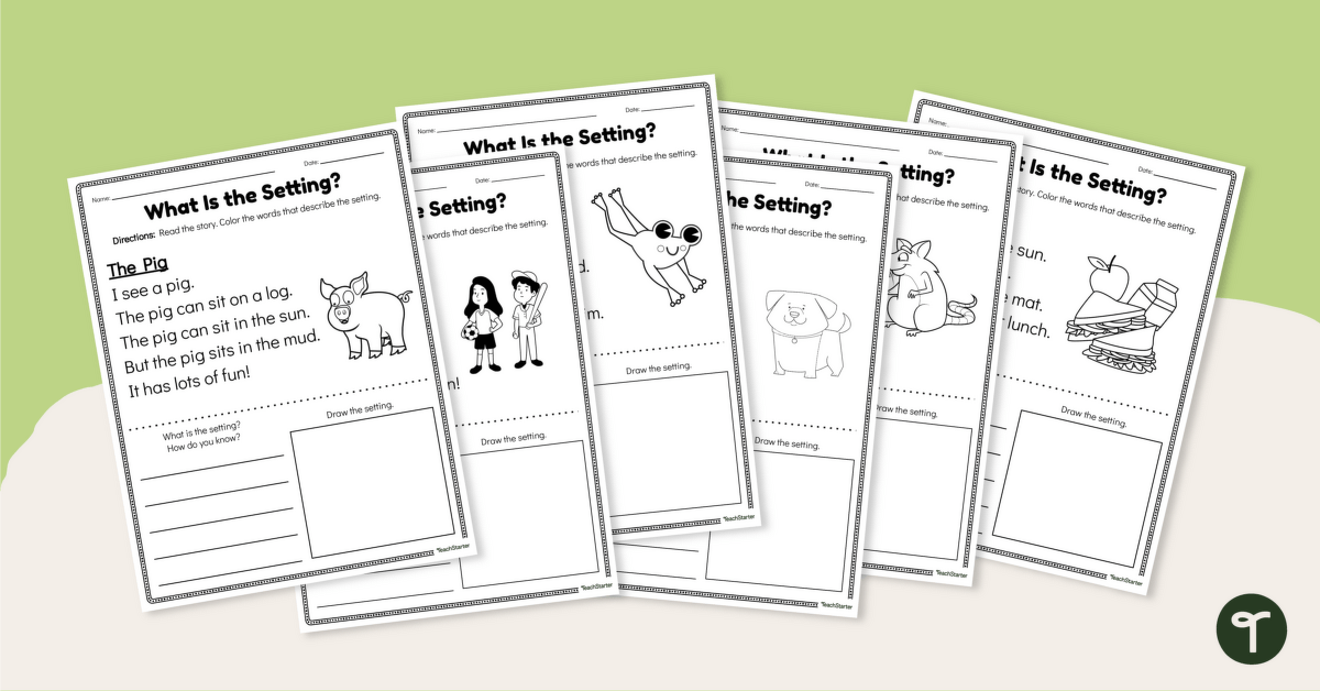 Story Setting or Not? Cut and Paste Worksheet | Teach Starter - Worksheets Library