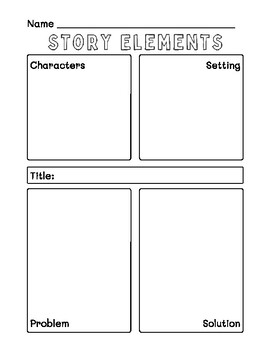 Story Elements Worksheets for Kids Online - Worksheets Library