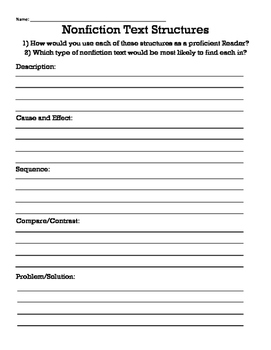 Text structure worksheets worksheets library - Worksheets Library
