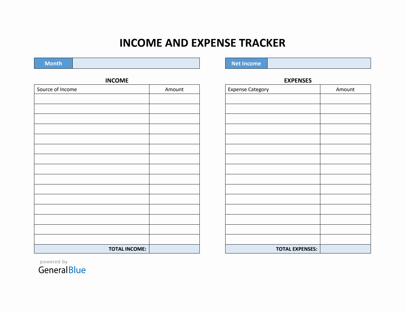 Free Income Expense Worksheet Download Free Income Expense Worksheet