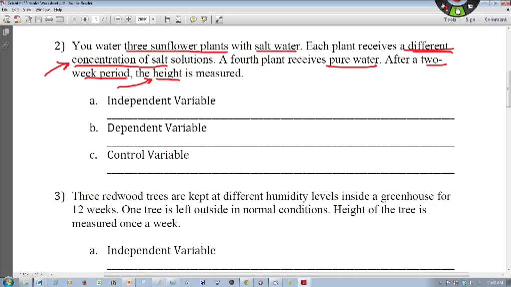 How to Identify Independent & Dependent Variable - Worksheets Library