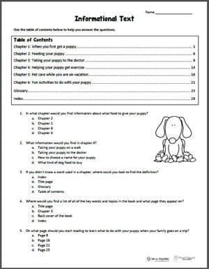 Free Printable: Informational Text Worksheet - We Are Teachers - Worksheets Library