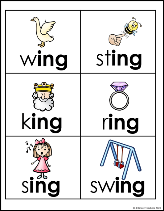 ING Word Family Reading Fluency | PrimaryLearning.Org - Worksheets Library