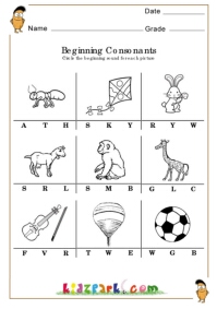 Consonant Beginning sounds - ESL worksheet by ninabonita - Worksheets Library