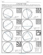 Inscribed Angles Zen Math | Funrithmetic - Worksheets Library