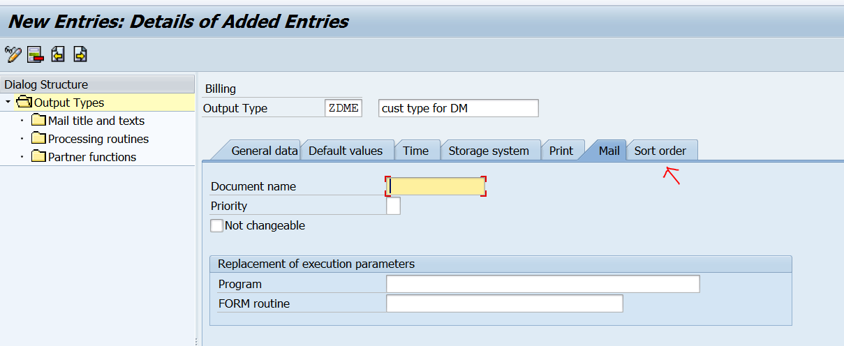 Creating a new Billing output type and assigning it to the output ... - Worksheets Library