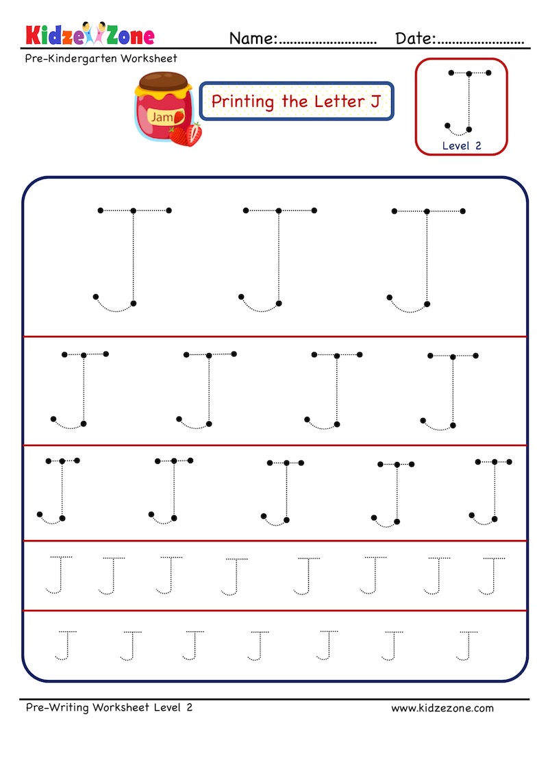 Free j tracing worksheet, Download Free j tracing worksheet png images, Free Worksheets on ...