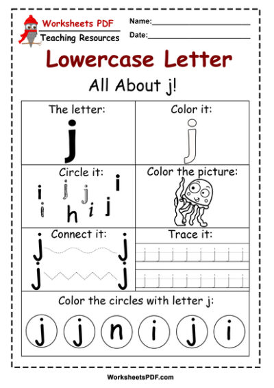 The Letter J Worksheet | K5 Learning - Worksheets Library