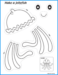 English abc animals for kids | Jellyfish printables - Worksheets Library