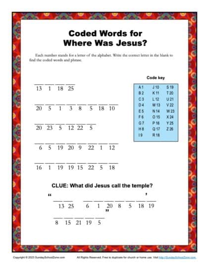 Jesus Worksheet - 4th Grade (Couples) | Download Free PDF ... - Worksheets Library