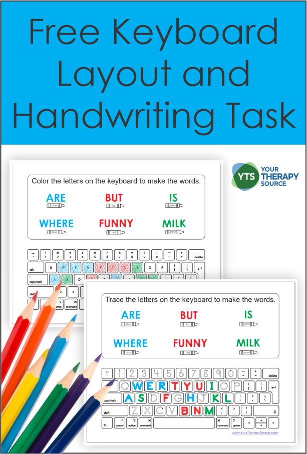 Learning the Keyboard Layout - FREE PDF - Your Therapy Source ...