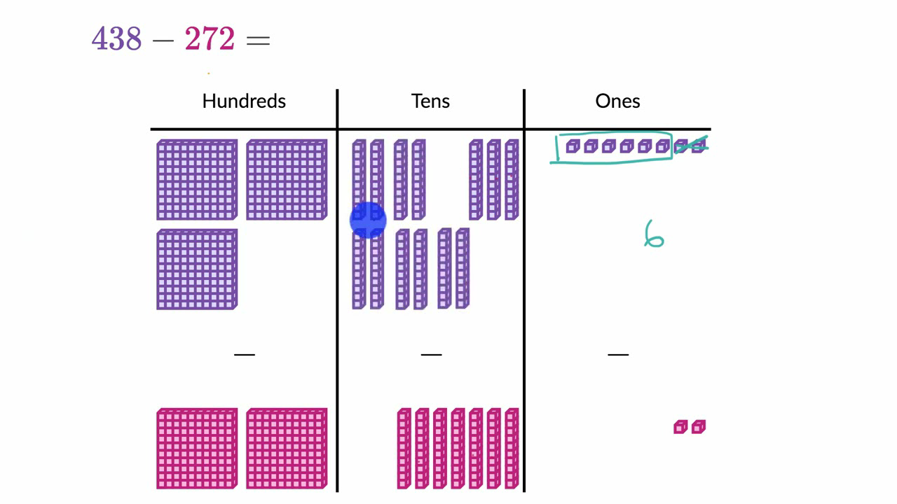 Subtracting Three Digit Numbers And Regrouping Arithmetic Khan