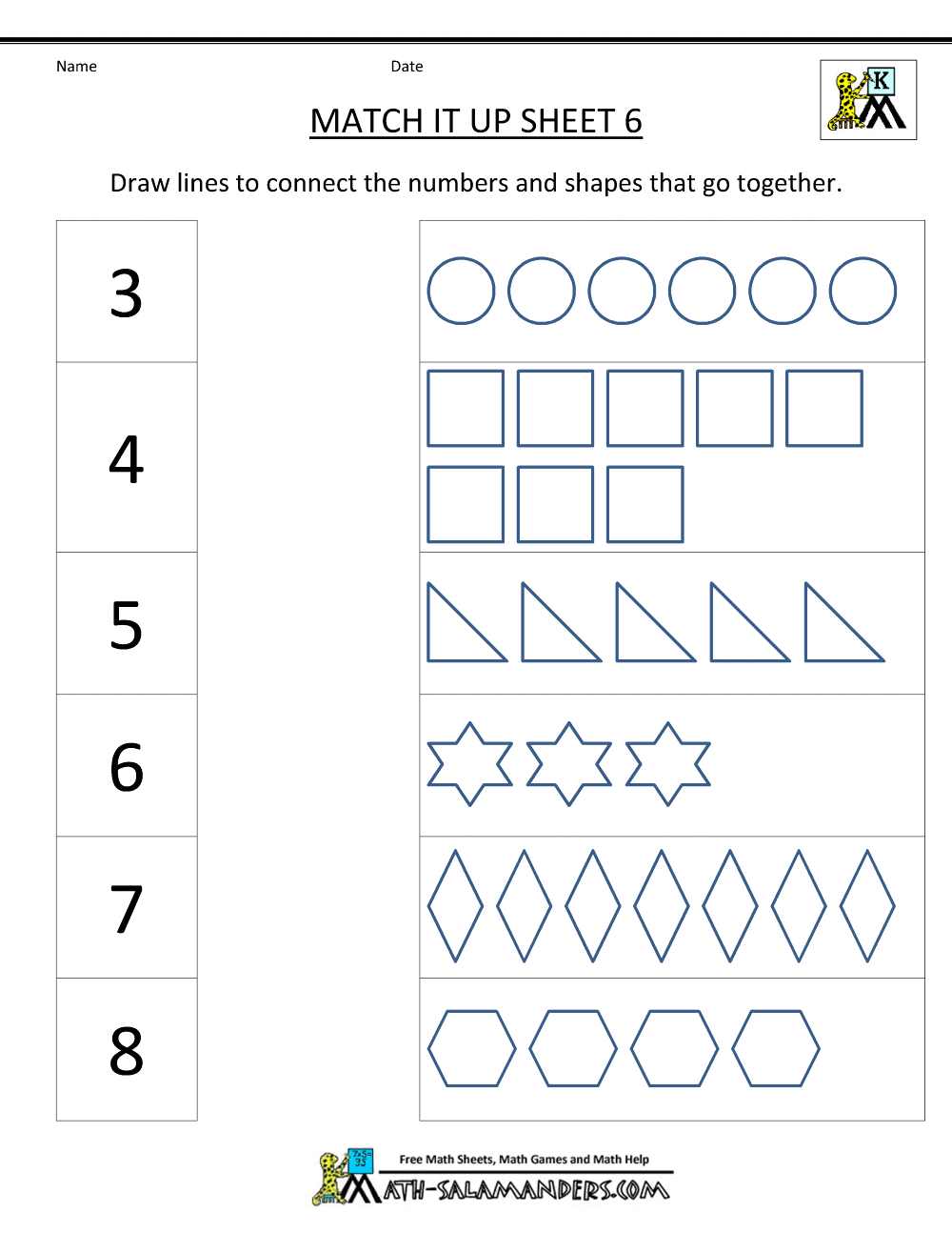 Math Worksheets Kindergarten - Worksheets Library