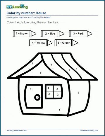 Color by number worksheets | K5 Learning - Worksheets Library