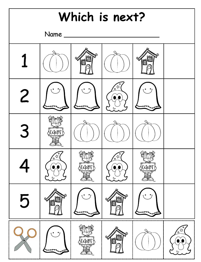 Halloween Math Worksheets for Kindergarten - Worksheets Library