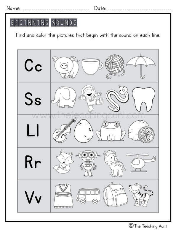 Free kindergarten letter sound worksheet, Download Free kindergarten letter sound worksheet png ...