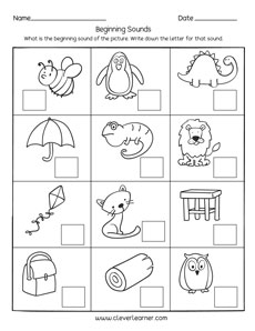 Free Letters and Sounds Worksheet - kindermomma.com - Worksheets Library