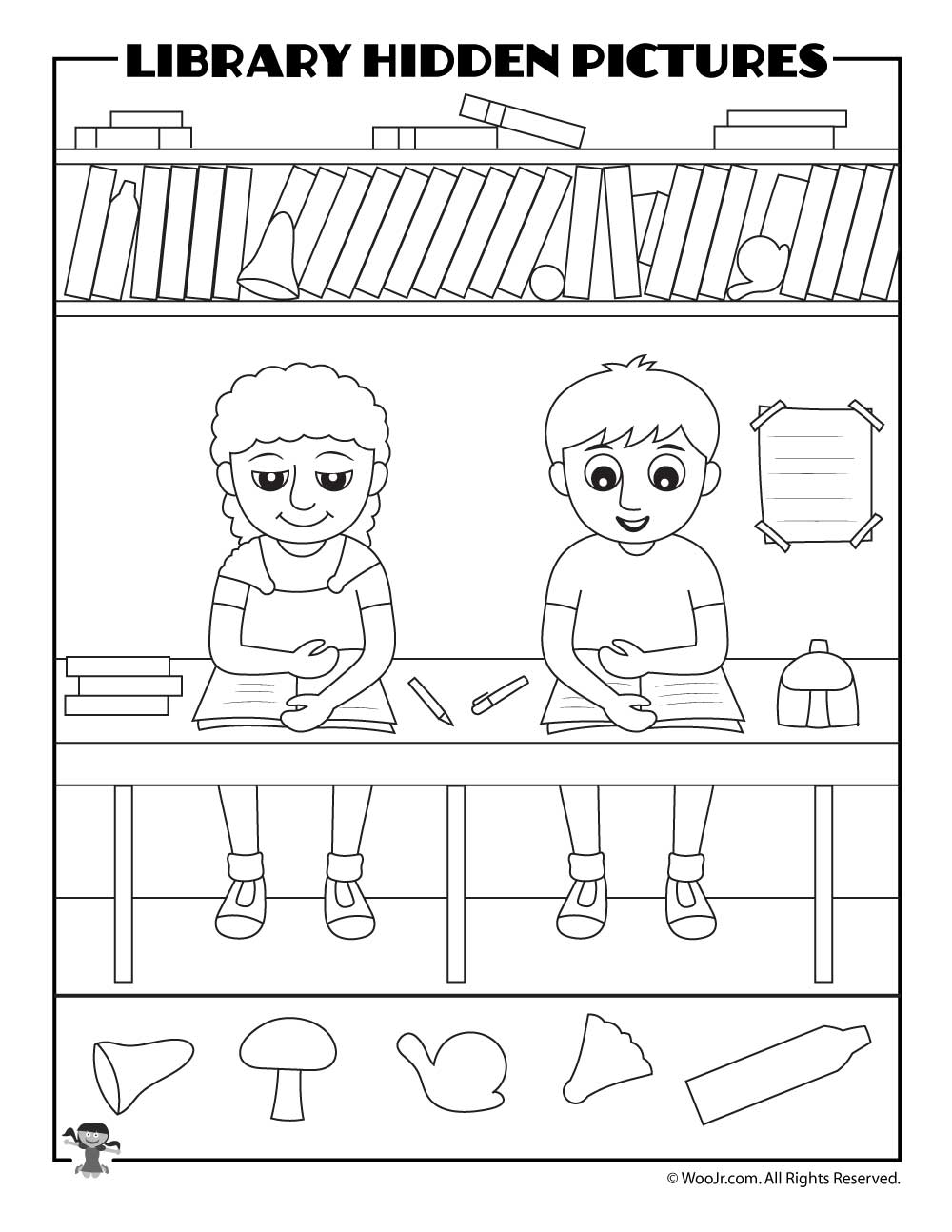 Printable Library Activities - Coloring Pages, Word Puzzles ...