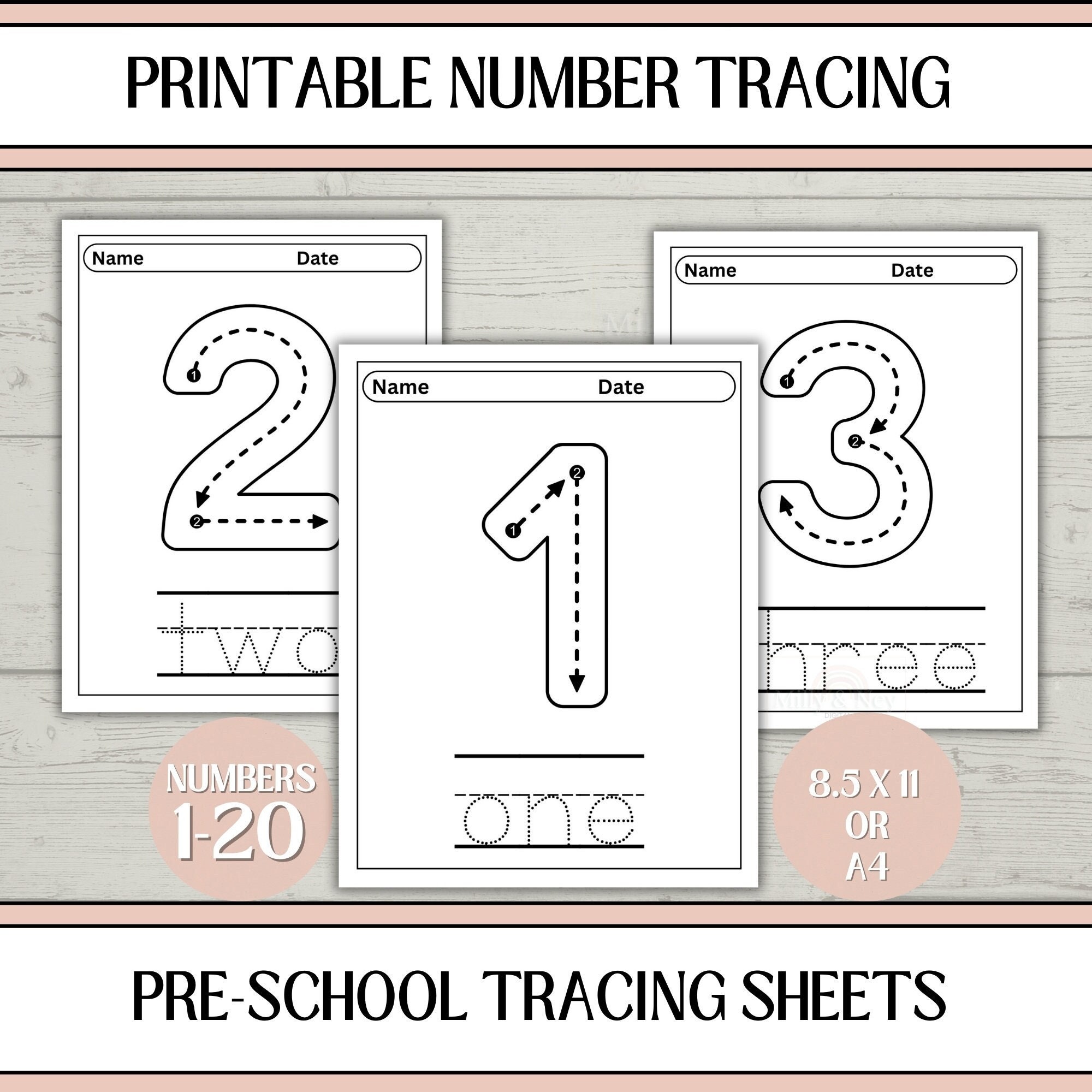 Tracing Numbers 1-10 Printable Number Tracing Worksheets for ... - Worksheets Library