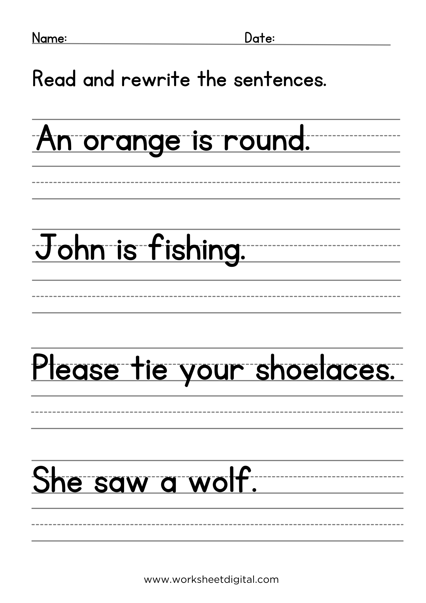 Reading And Writing Practice Sentences Worksheet Digital Worksheets Reading And Writing Practice Sentences Worksheet Digital Worksheets