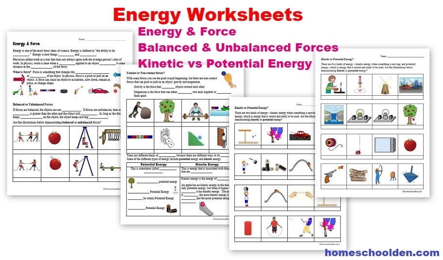 Energy Unit - Kinetic vs Potential Energy, Renewable vs Non ...