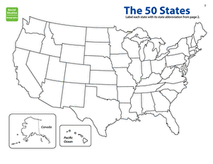 Label the States Worksheet: Engaging Geography Activity for Kids