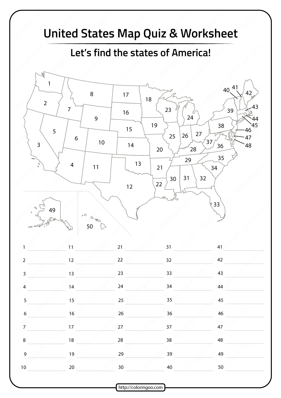 Label the States Worksheet: Engaging Geography Activity for Kids