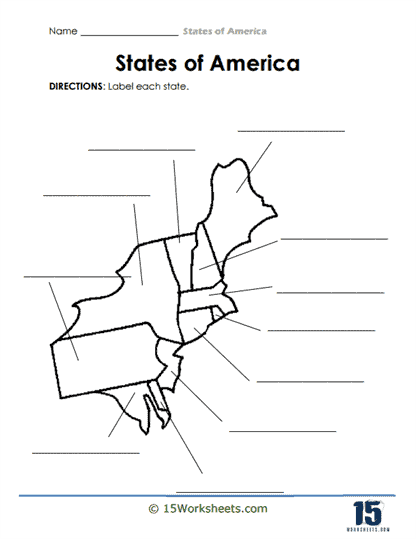 50 States Worksheets - Worksheets Library