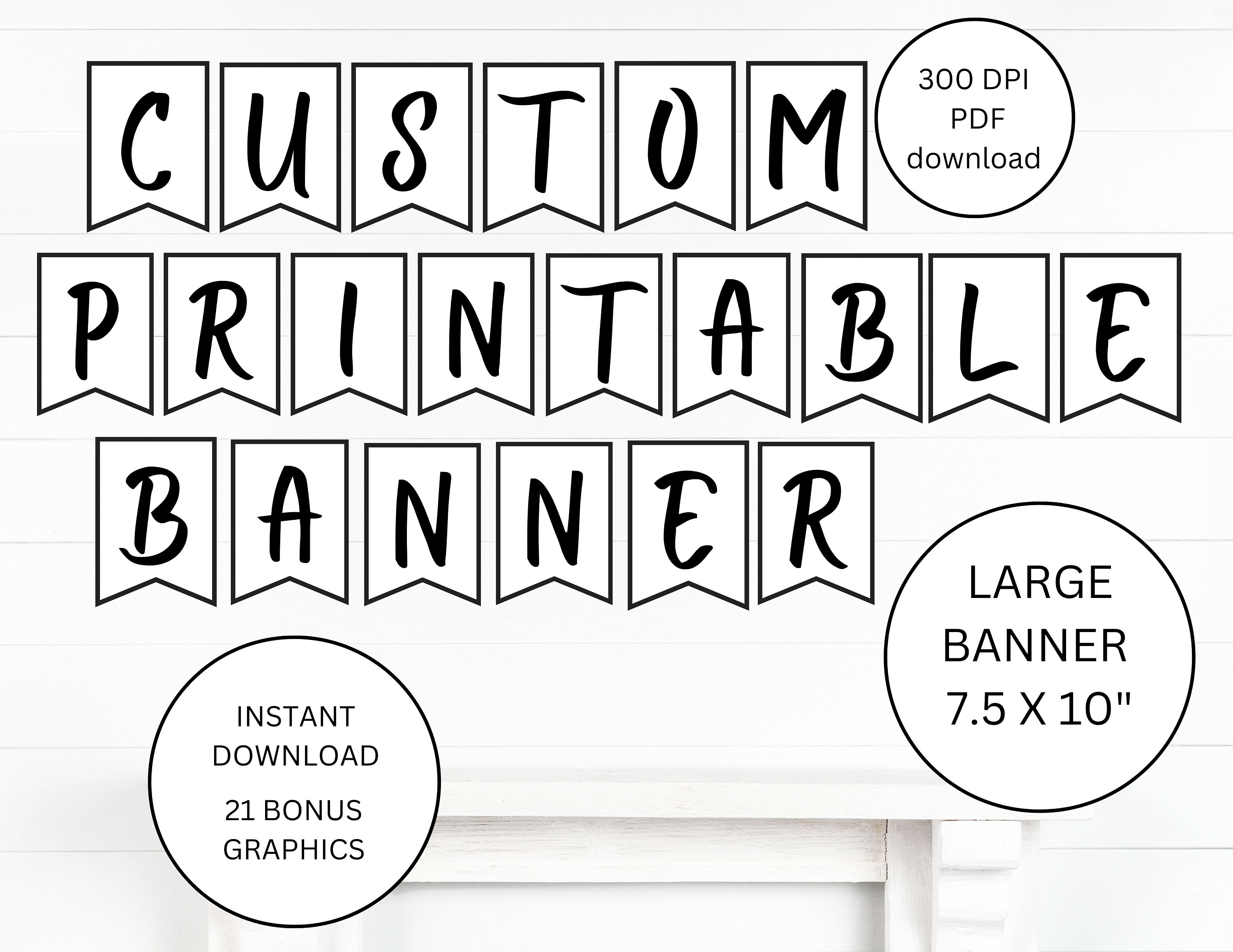 Printable PDF BANNER Printable Alphabet Letter Banner Printable Printable PDF BANNER Printable Alphabet Letter Banner Printable