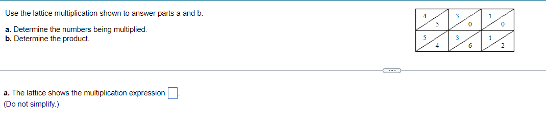 Solved Use The Lattice Multiplication Shown To Answer Parts Worksheets Library