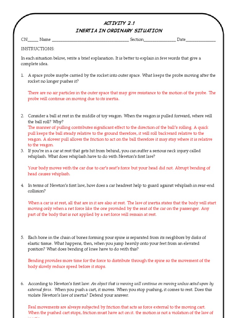 Newtons Laws Worksheet KEY.pdf - Worksheets Library