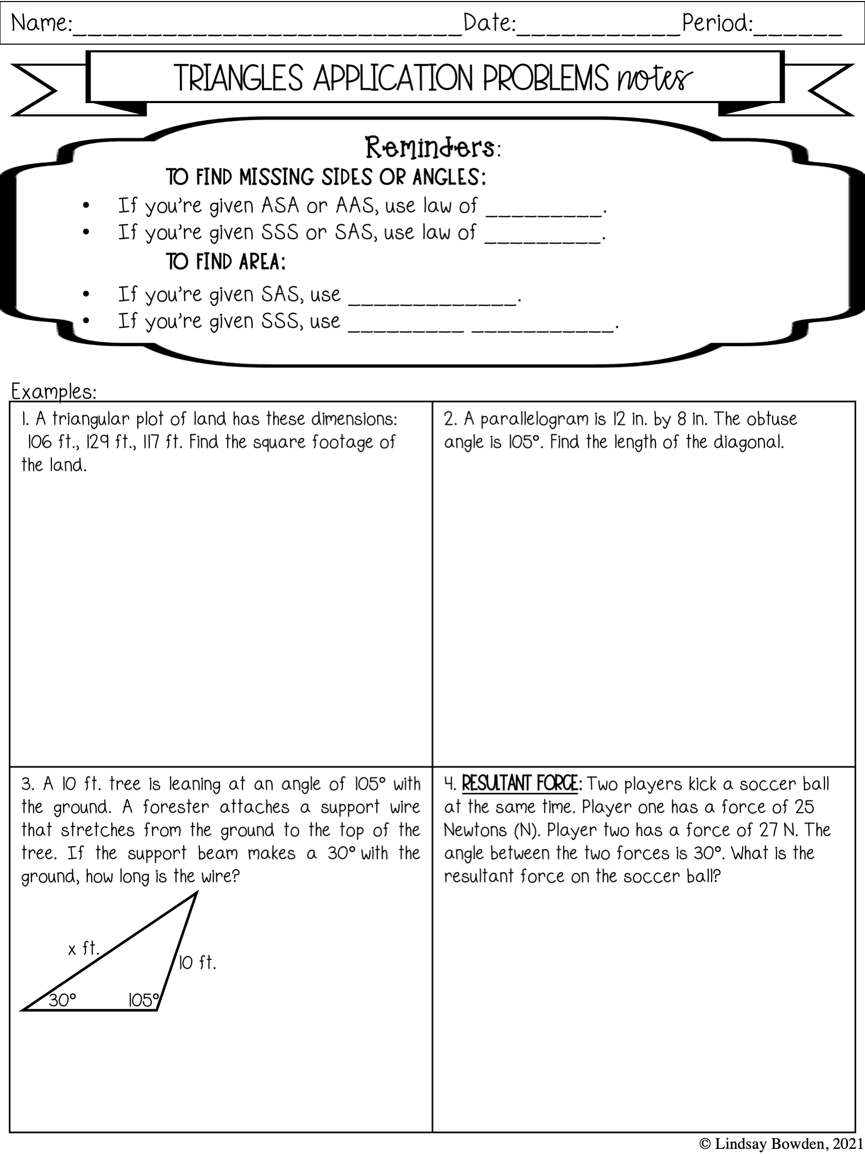 Law Of Sines Worksheet Exercise 33 Page 819 4. Law Of Sines McGraw