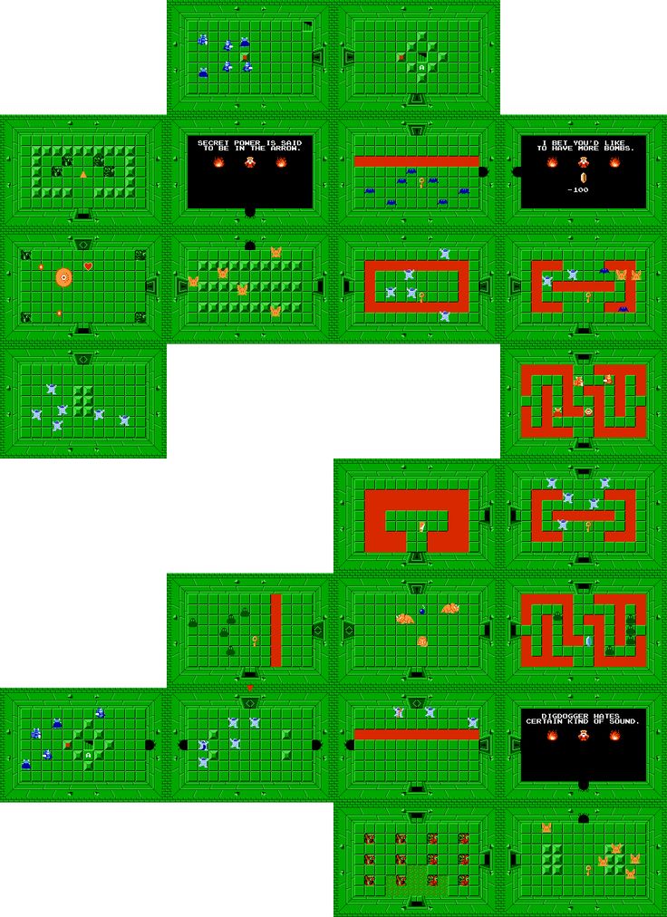 Level 1 (BS The Legend of Zelda MAP 1) - Zelda Dungeon Wiki, a The ...