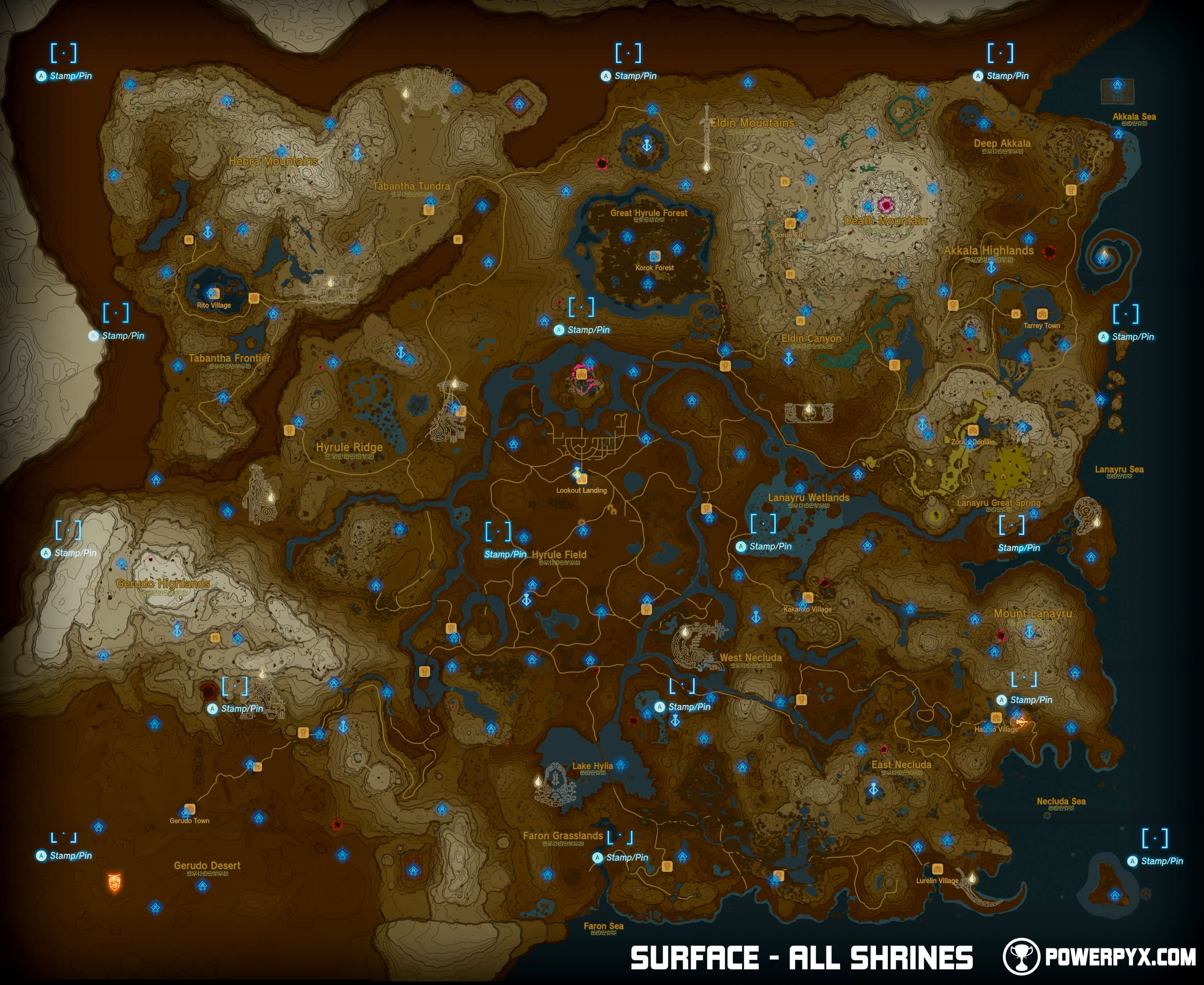 Free legend of zelda map of shrines, Download Free legend of zelda map of shrines png images ...
