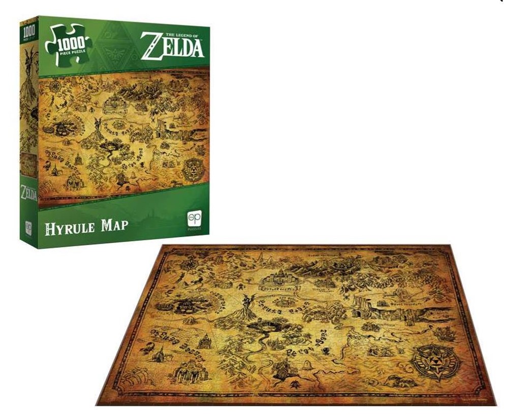 The Legend of Zelda “Hyrule Map” 1000 Piece Puzzle - GameStop.ca ...