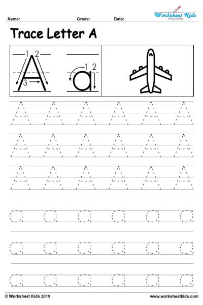CreatePrintables - A-Z Letter Tracing Worksheet - Worksheets Library