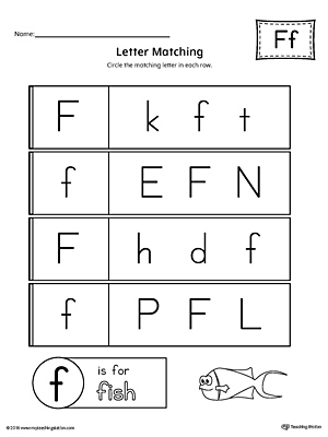 Letter f Worksheet 2 - Worksheets Library