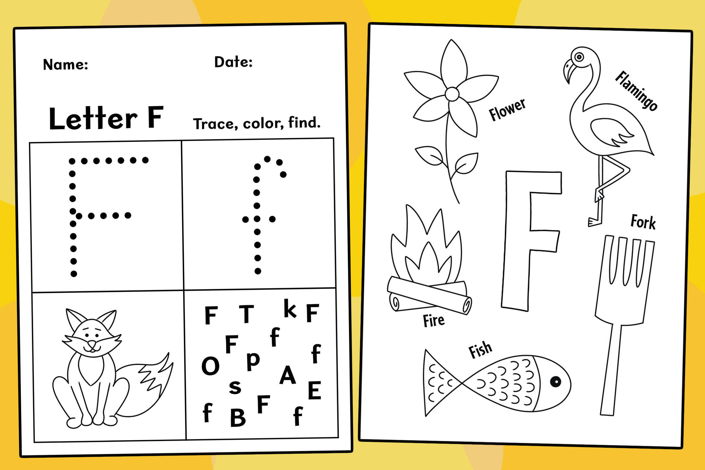 20+ Free Letter F Worksheets: Easy to Print! - The Simple Homeschooler - Worksheets Library