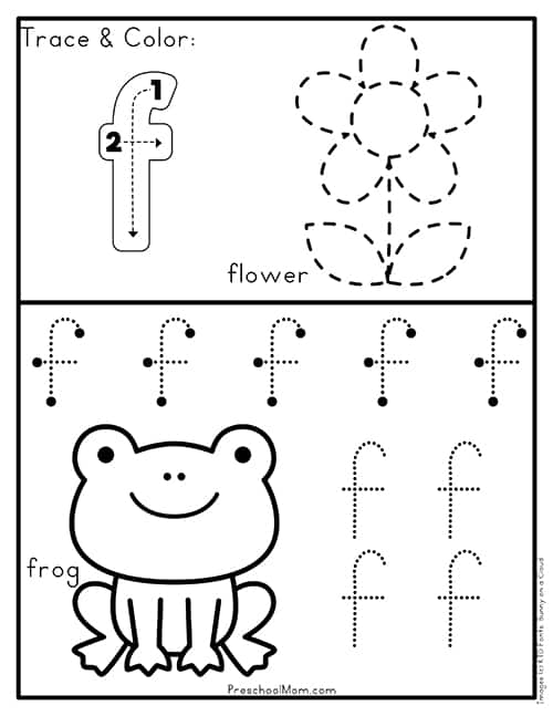 Letter F Worksheet for Preschool and Kindergarten | Activity ... - Worksheets Library