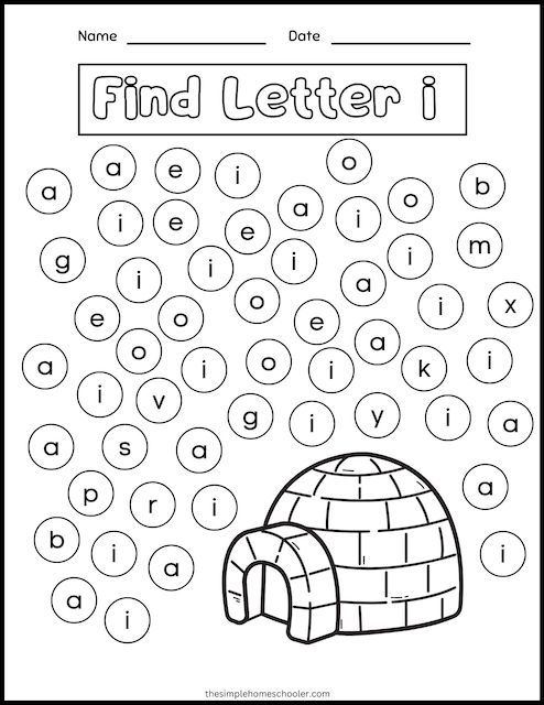 15+ Letter I Worksheets: Free & Printable! - The Simple Homeschooler - Worksheets Library