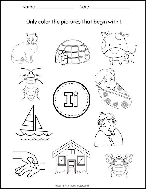 15+ Letter I Worksheets: Free & Printable! - The Simple Homeschooler - Worksheets Library