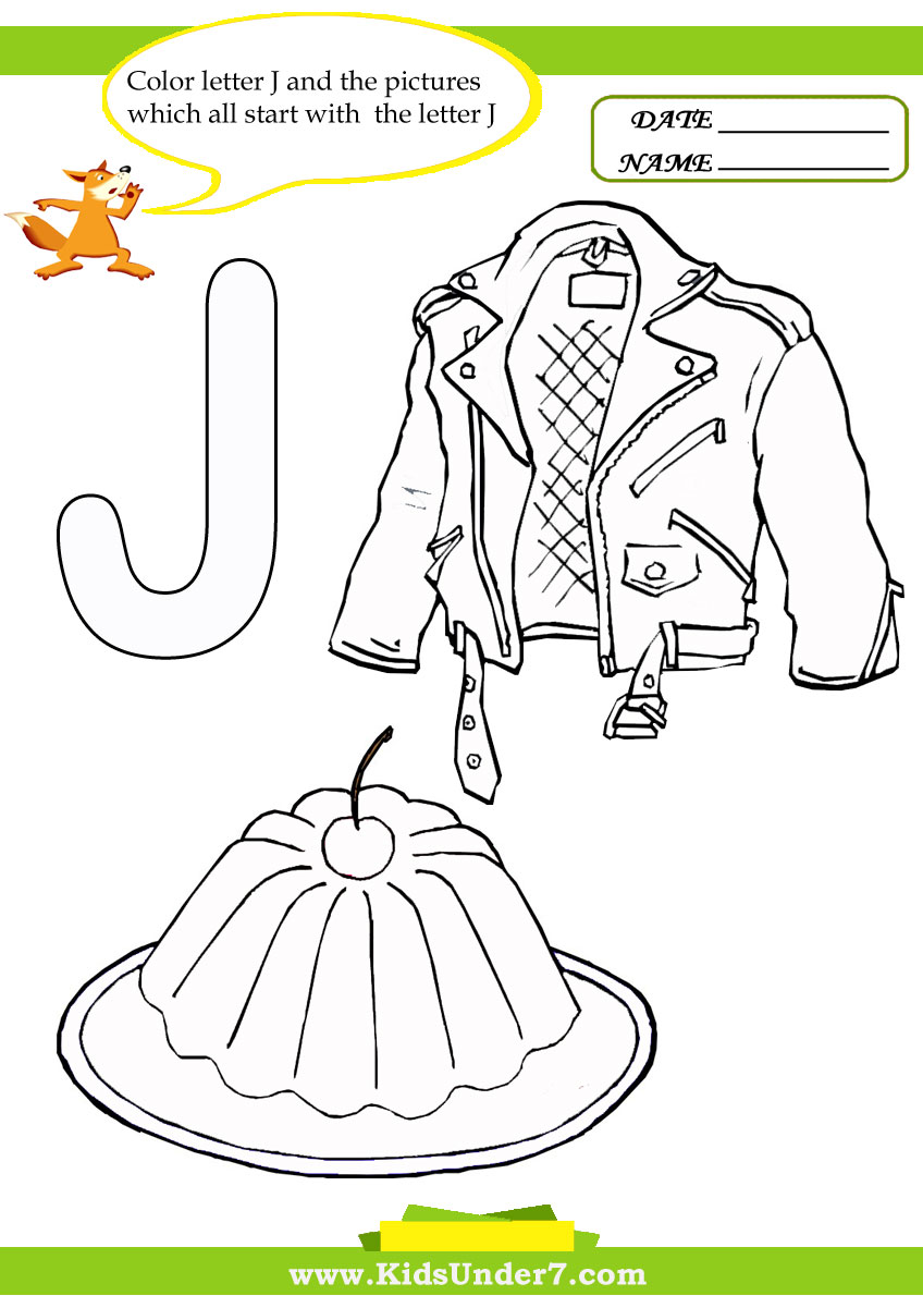 Letter J Coloring Pages - Worksheets Library