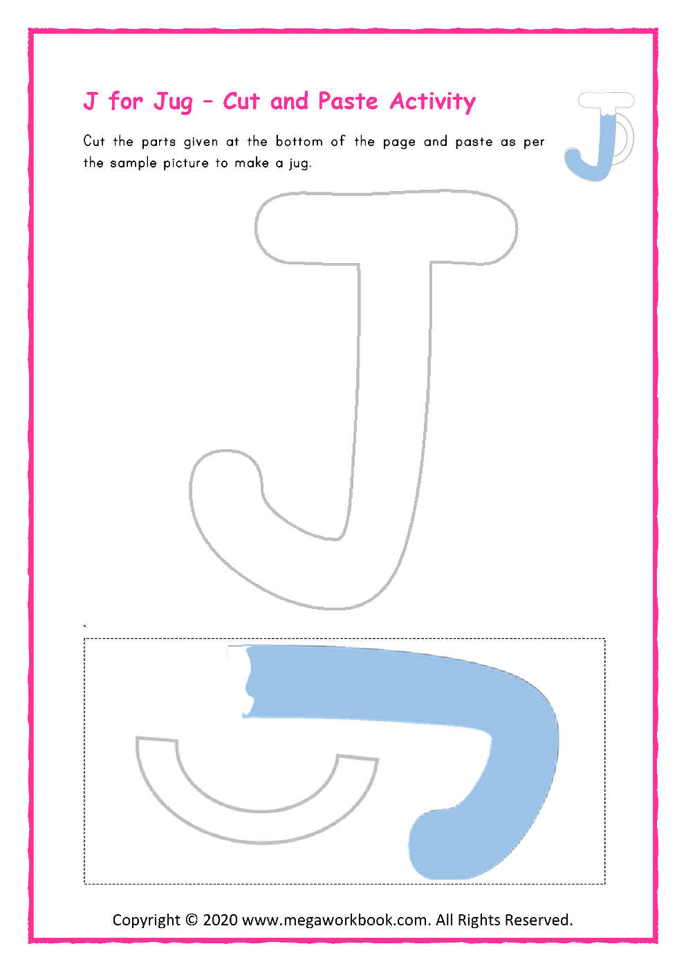 Free letter j cut and paste worksheet, Download Free letter j cut and paste worksheet png images ...