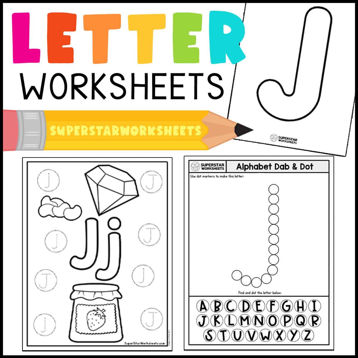 Cut and paste the J words Worksheet - Twisty Noodle - Worksheets Library
