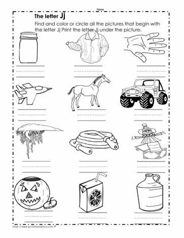 Free letter j phonics worksheet, Download Free letter j phonics worksheet png images, Free ...