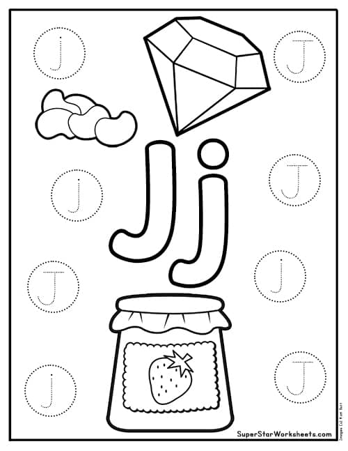 Letter J Worksheets - Superstar Worksheets - Worksheets Library