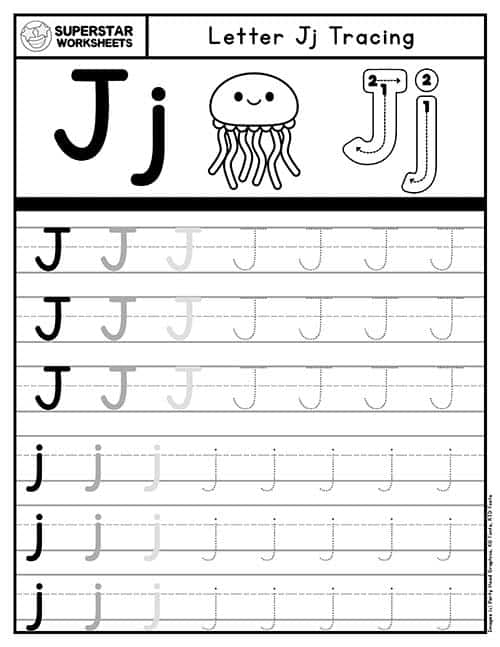 Letter J Worksheets - Superstar Worksheets - Worksheets Library