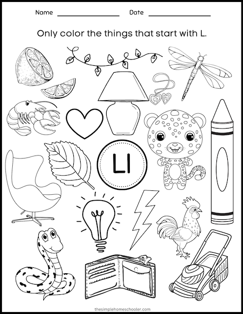 15+ Letter L Worksheets: Free & Easy Print! - The Simple Homeschooler - Worksheets Library